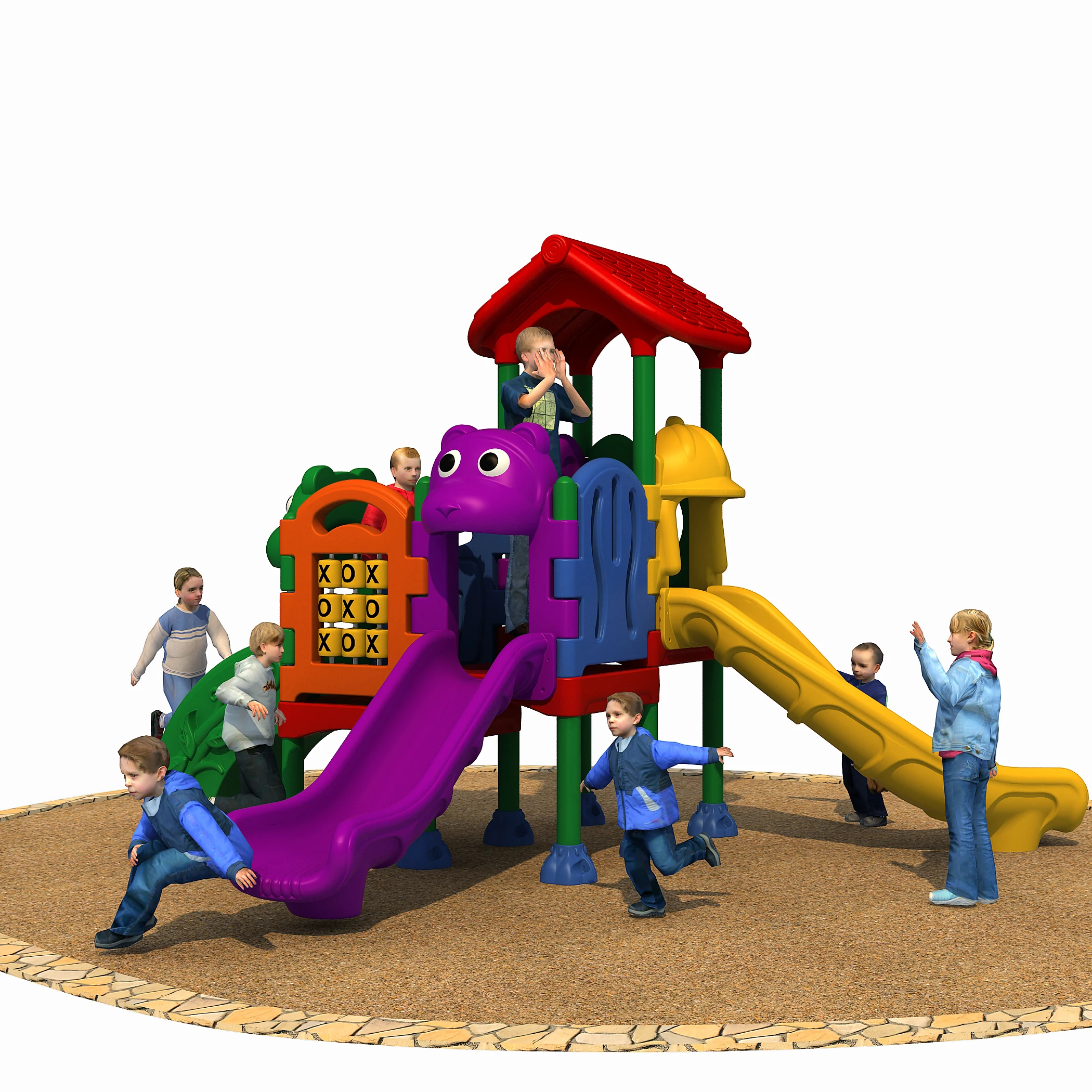 Plastic Playground Slide