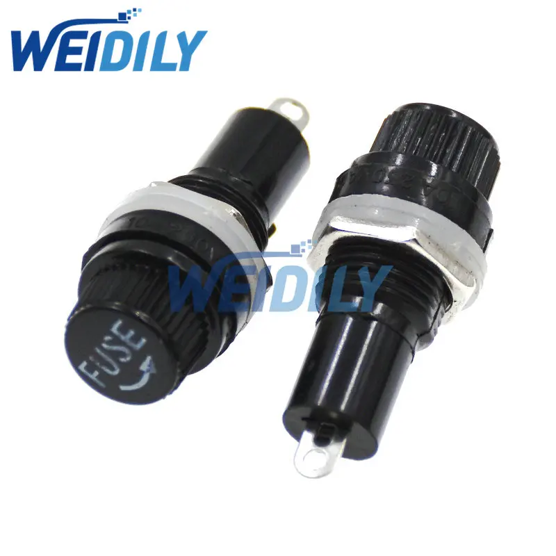 5x20mm Fuse Holder Panel Mount | Fuse Holder Glass Fuses | Fuse Socket ...