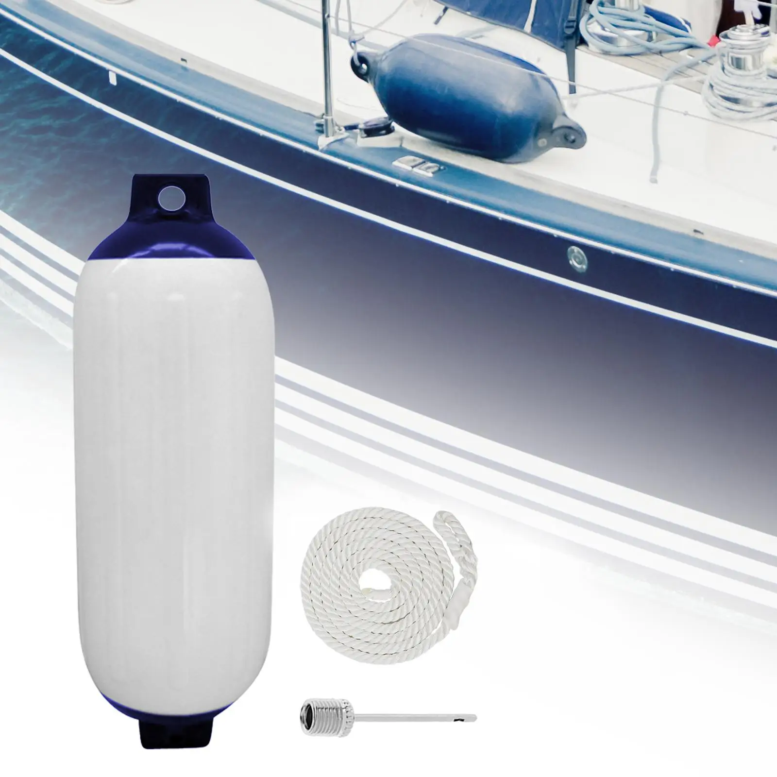 Boat-Fender-Kit-with-Rope-and-Needle-Protection-Inflatable-Boat-Bumper ...