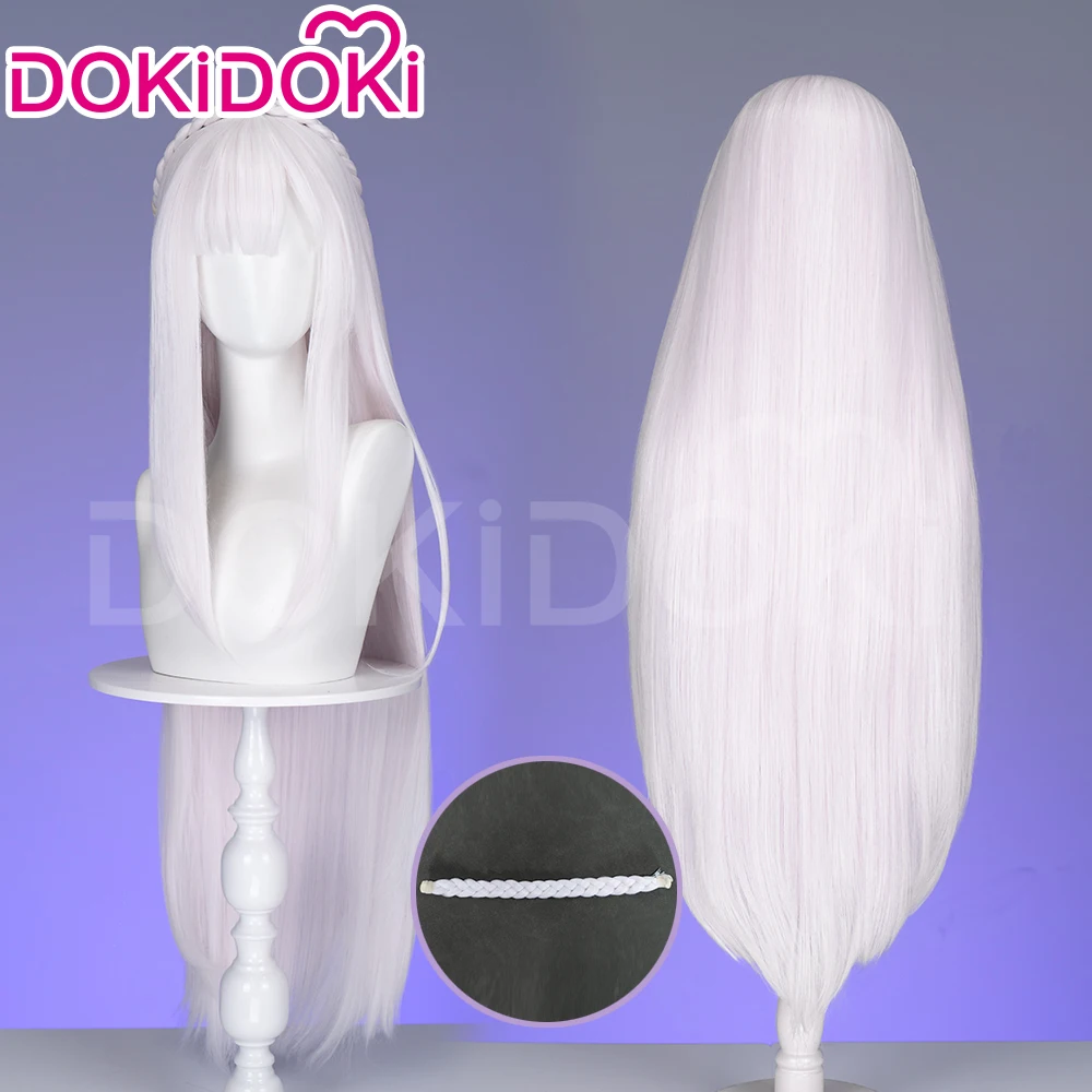 En STOCK Emiliaa Cosplay peluca Anime Cosplay DokiDoki mujeres 90cm ...