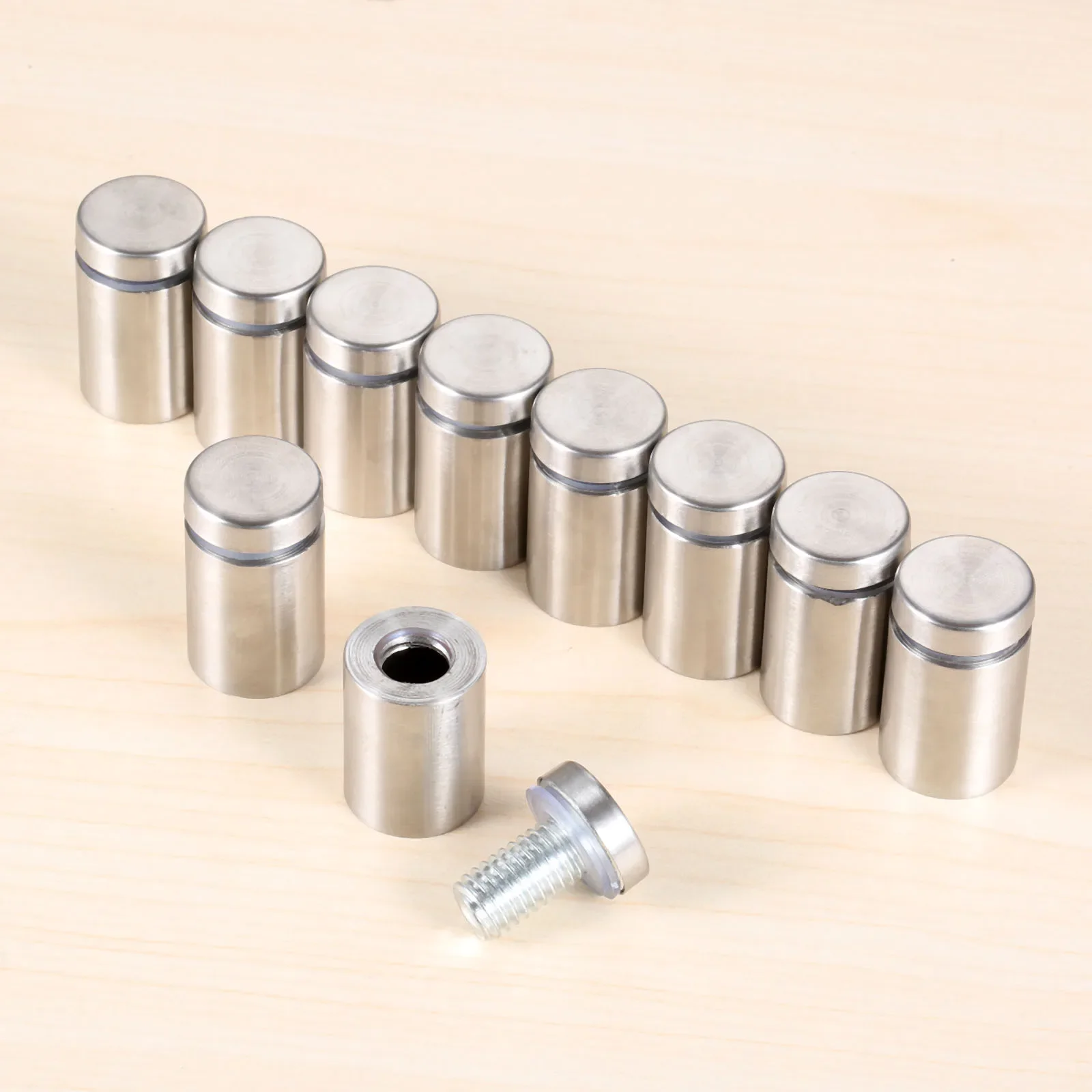 10Pcs-19x30mm-Advertise-Glass-Standoff-Pin-Fixing-Mount-Bolt ...