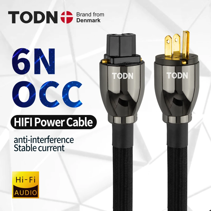 TODN HIFI OCC power kabel hifi high end audio kabel gold überzogene ...