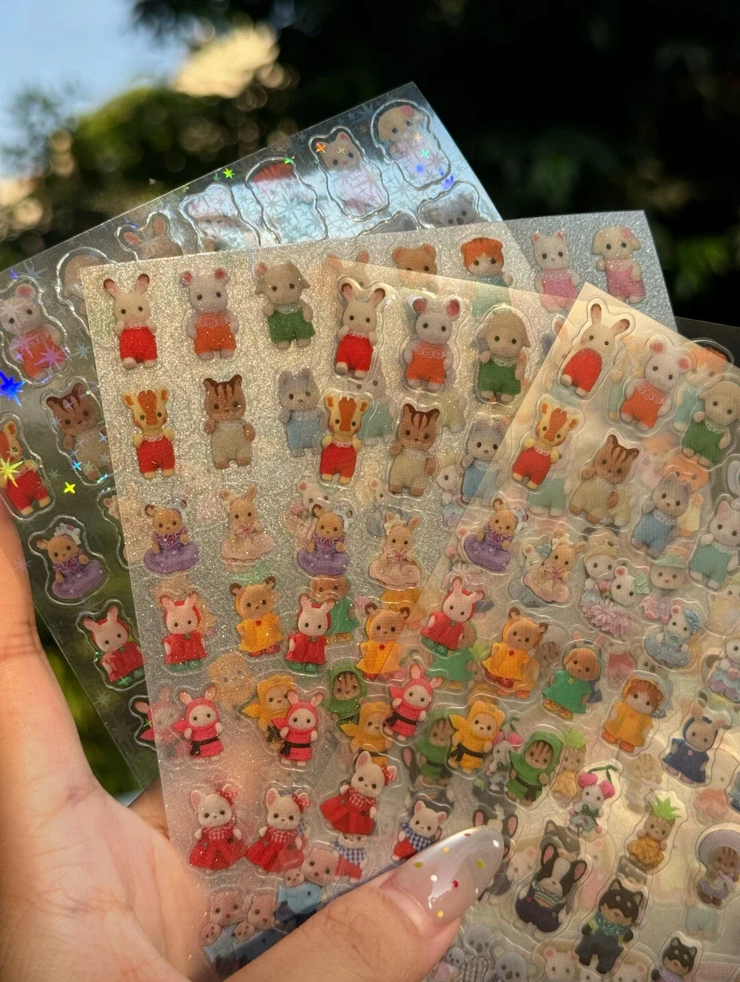 Animal-Family-Theme-DIY-Ledger-Stickers-Double-headed-Flash-Film-Can ...