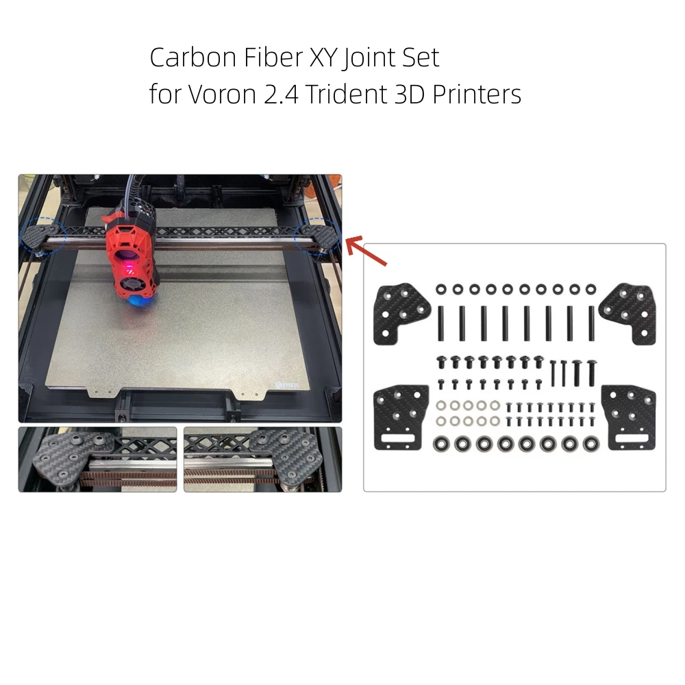 Carbon-Fiber-XY-Axis-Joint-Set-for-Voron-2-4-Trident-3D-Printers ...