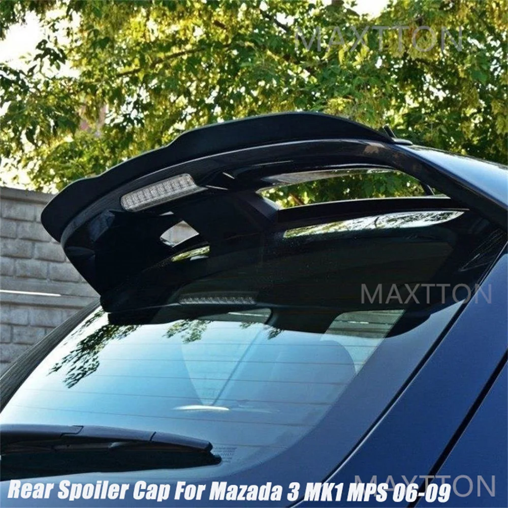 For Mazada 3 Mk1 Mps Maxton Style Rear Spoiler Cap Roof Wing Trunk ...