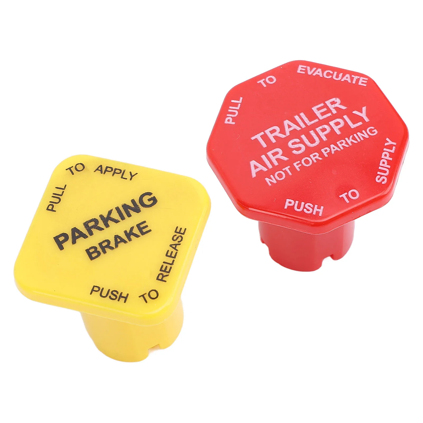 Parking and Air Brake Knobs 298818 Yellow Semi Truck Parking Brake ...