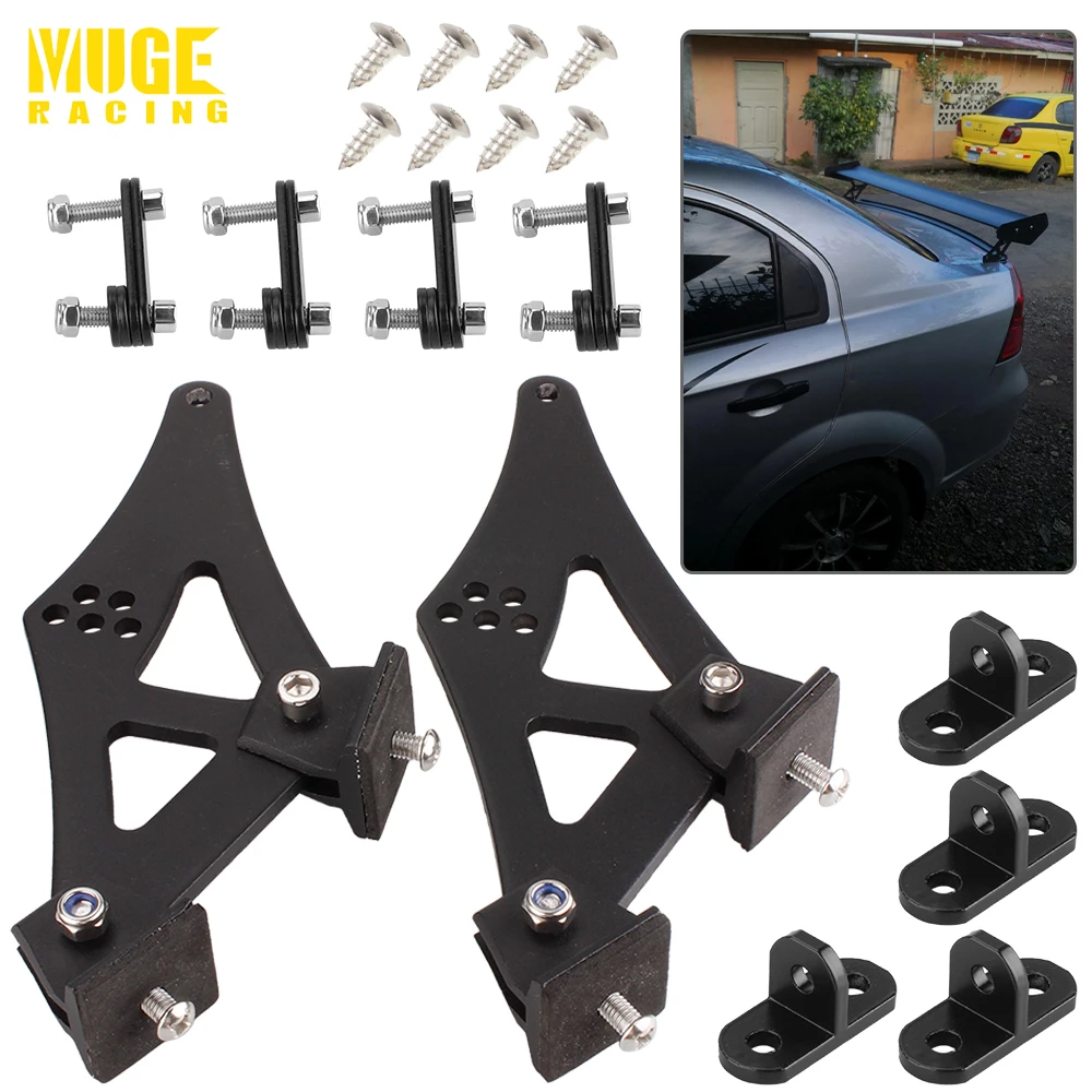 New Arrived 5" Universal Car Rear Wing Trunk Racing Tail Spoiler Legs ...