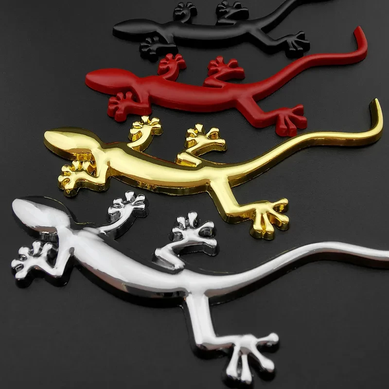 3D-Metal-Universal-Gecko-Lizard-Car-Sticker-Tail-Bumper-Badge-Emblem ...