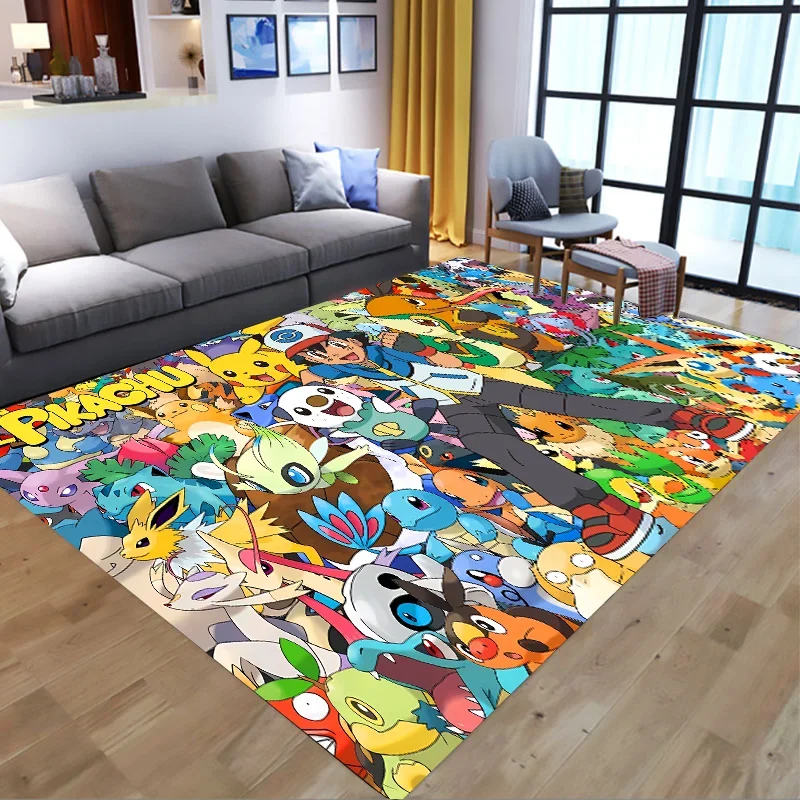 Pokemon-Carpet-Non-slip-Bathroom-Rug-Pikachu-Rectangle-Flannel-Bath-Mat ...