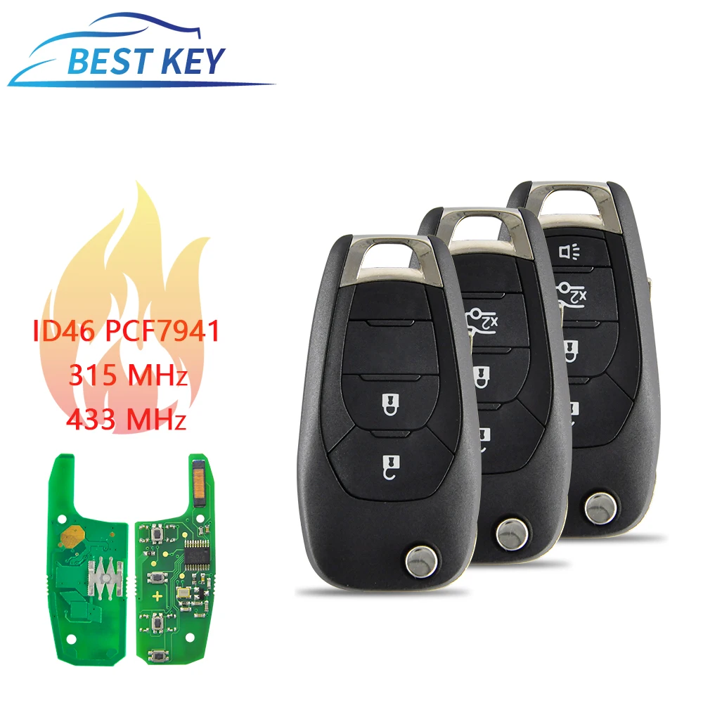 Best Keycar Accessories Smart Remote Control Car Key For Chevrolet ...