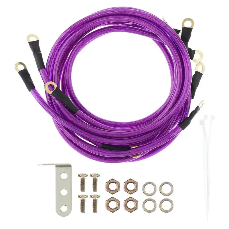Auto-Grounding-Wire-Kit-Grounding-Cable-Wire-Kit-Car-Accessories-Car ...
