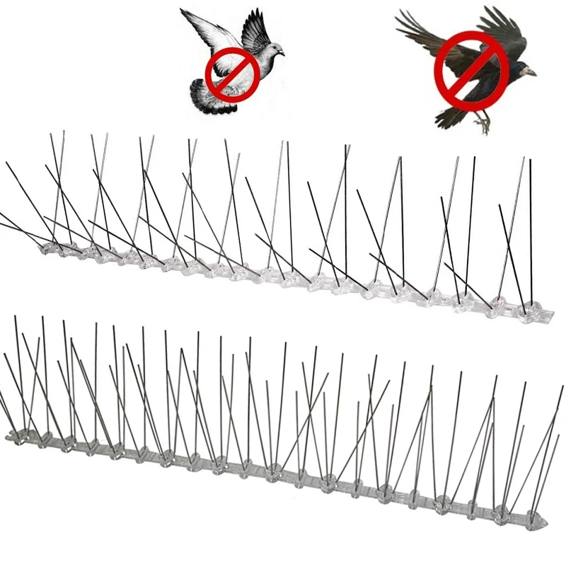 Plastic-Repeller-Bird-And-Pigeon-Spikes-Deterrent-Anti-Bird-Stainless ...