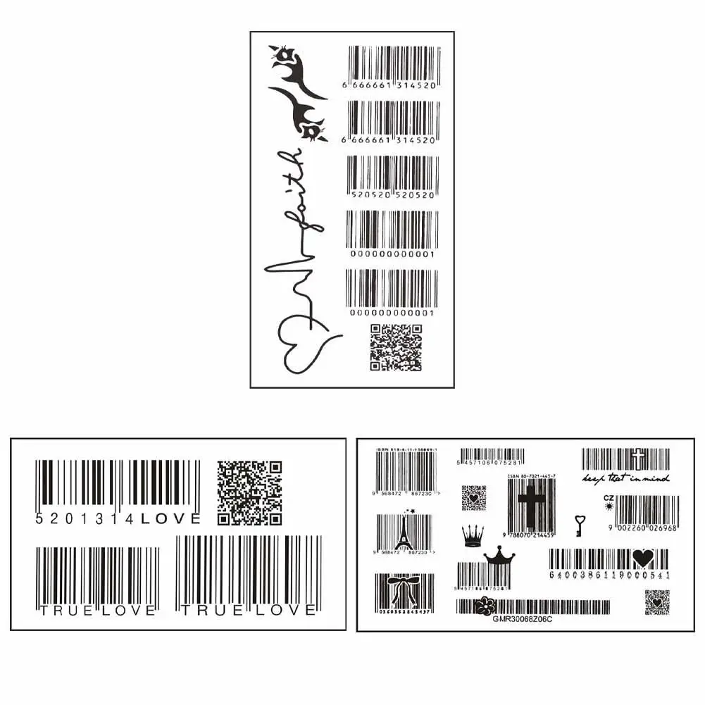 Barcode Tattoo Designs For Men