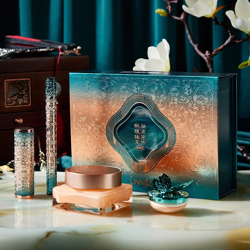 Lin Makeup Linlang Pearl Jade Beauty Set Makeup Gift Set Cosmetic Set ...