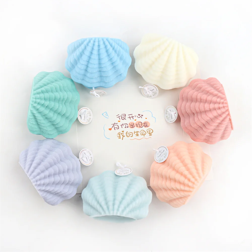Diy Ocean Shell Candle Mold Aromatherapy Plaster Mould 3d Marine Conch ...