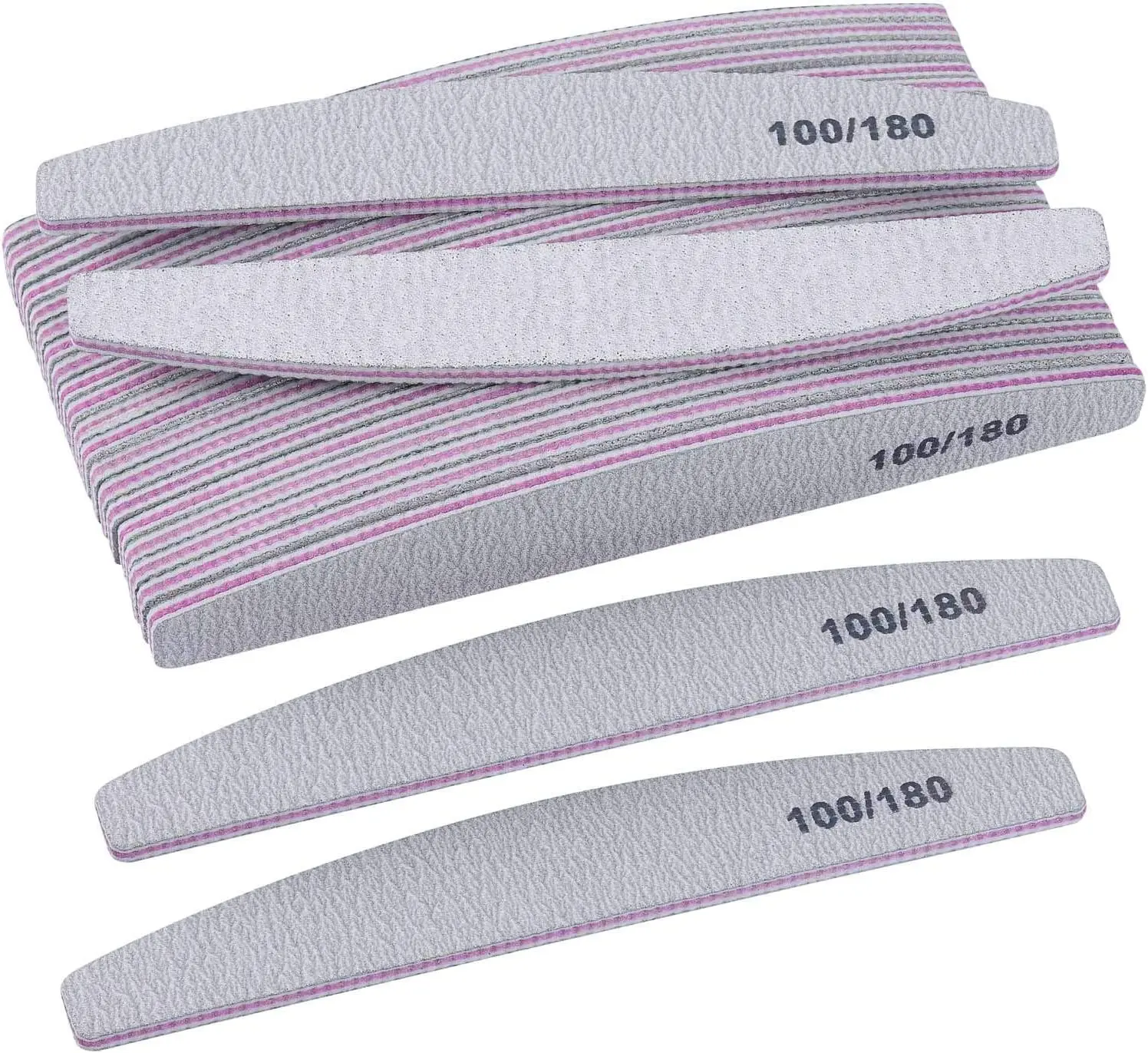 10Pcs-Double-Sided-Emery-Nail-File-For-Nails-Sanding-With-Sandpaper-100 ...