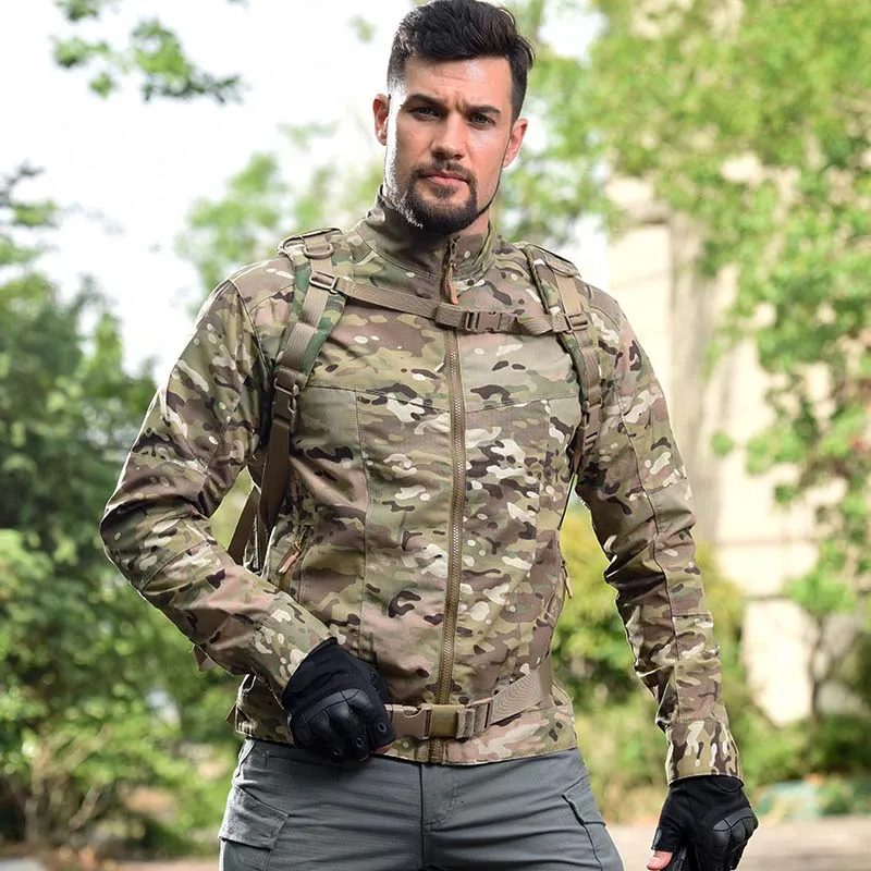 HAN WILD chaquetas militares tácticas Airsof para hombre, chaqueta ...