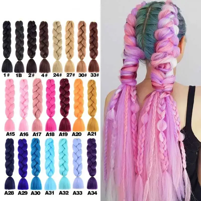 Jumbo-Braiding-Hair-Extensions-High-Temperature-Synthetic-Fiber-Braids ...