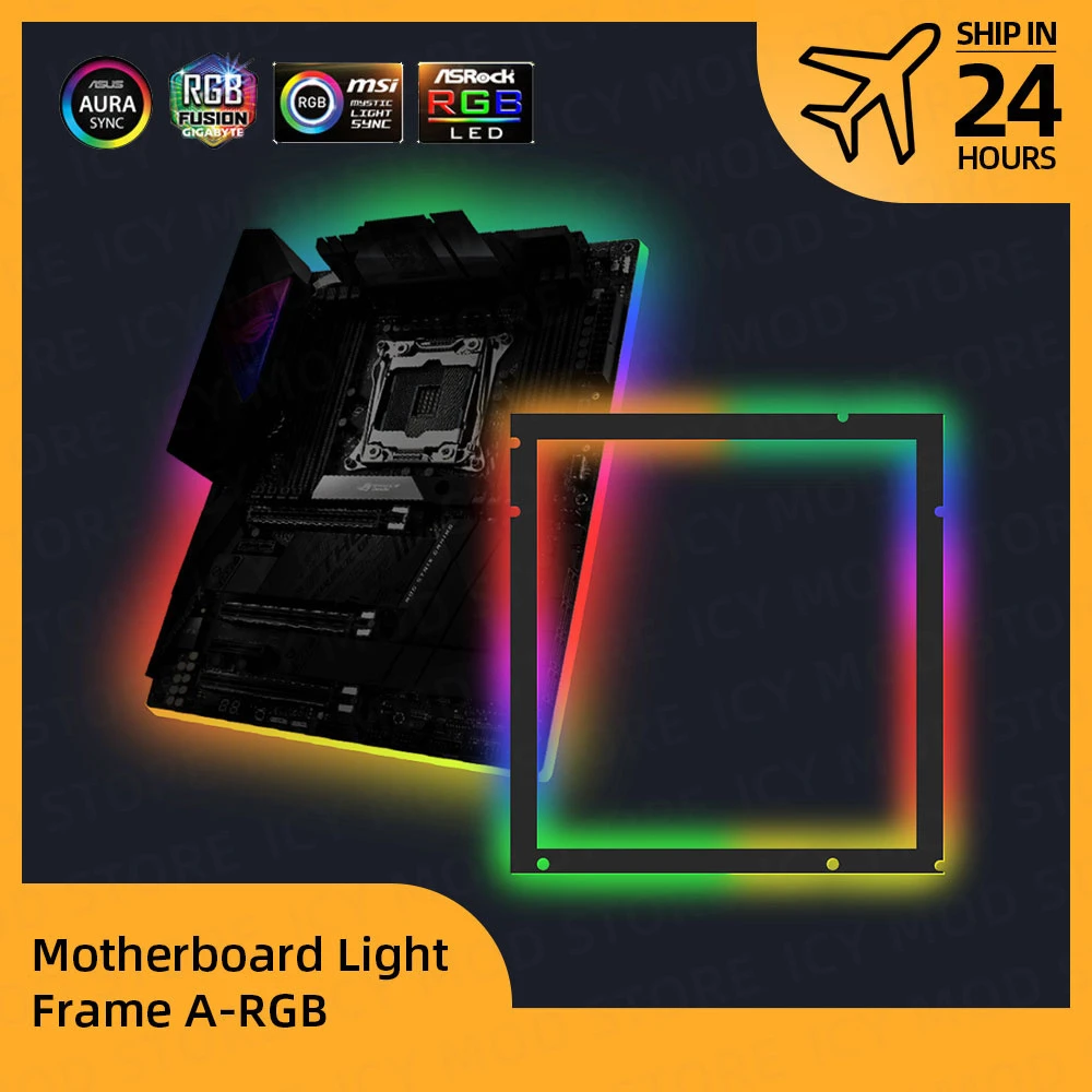 A-rgb Motherboard Lighting Pad 5v3pin Pc Case Frame Atx Matx Itx Mobo ...