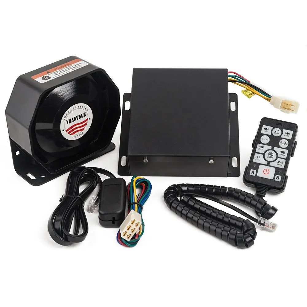 Police Sirens 200W Car Warning Alarm Handhold Microphone Light Control ...