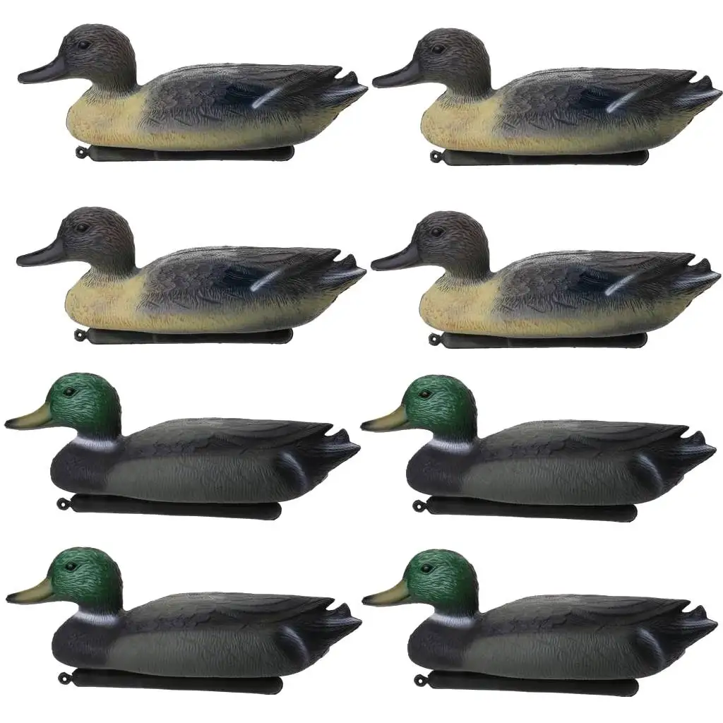 Professional-8-Pcs-Fishing-Hunting-Male-Decoy-Floating-Drake-Hunting ...