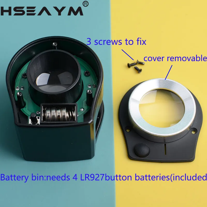 Loupe optique,Loupe en tissu avec règle en métal 30X, tissu Textile ...