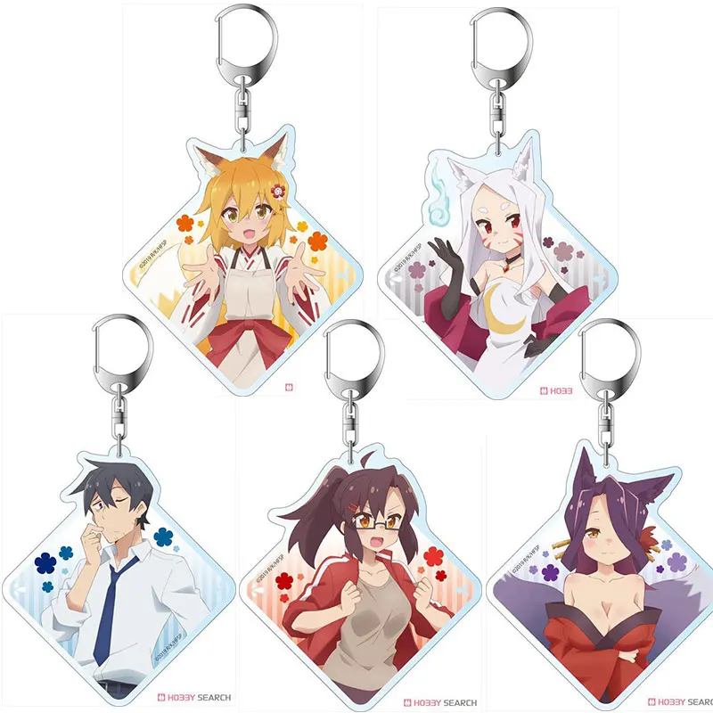Anime-Sewayaki-Kitsune-no-Senko-san-Senko-Keychain-Senko-Shiro-Cartoon ...