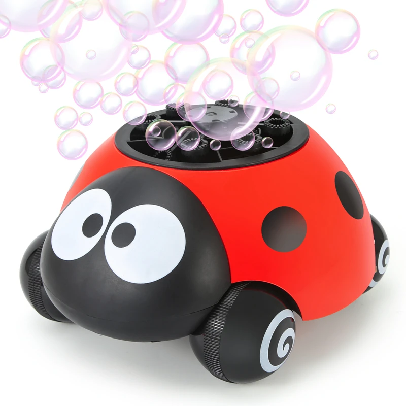 Kids Automatic Bubble Machine Toy Ladybug Octopus Electric Bubble Maker ...