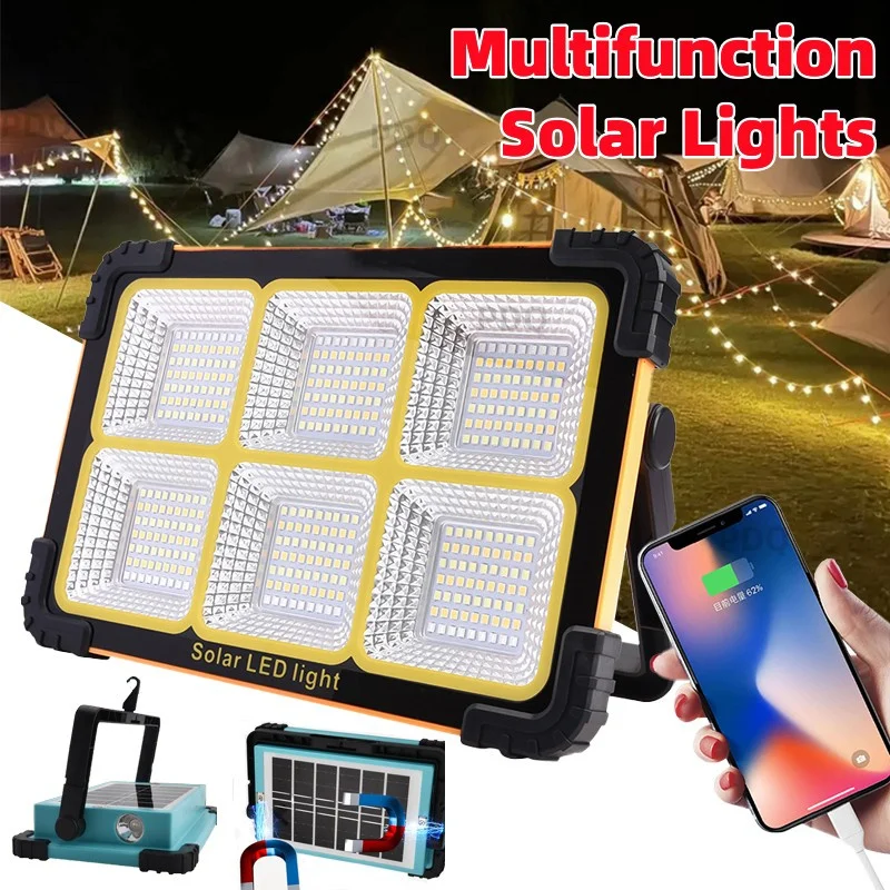 Solar-Working-Lights-Rechargeable-Outdoor-Waterproof-LED-Work-Lamp ...