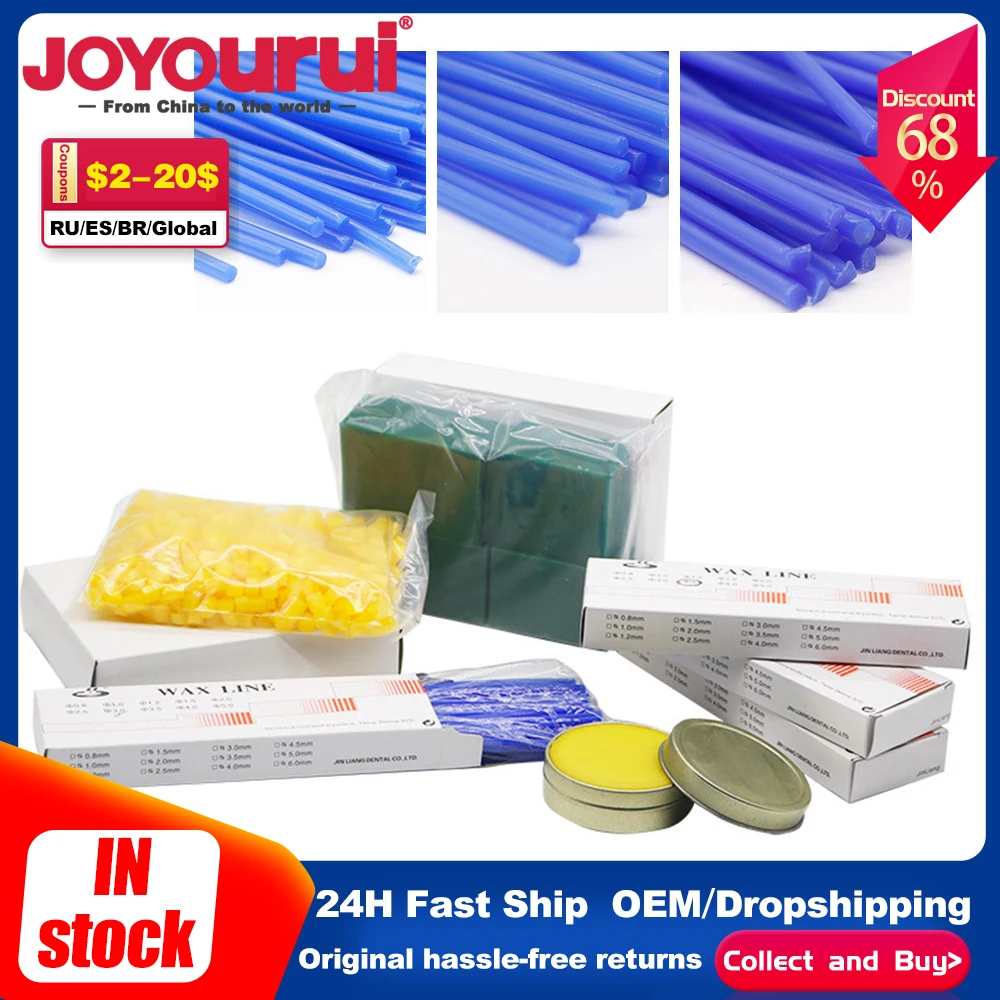 1-box-Dental-Wax-Line-Sticks-Sprue-for-Dental-Laboratory-Wax-Grain ...