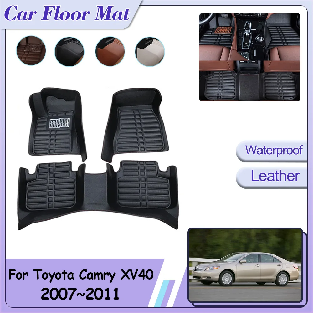 Car Floor Mat for Toyota Camry XV40 2007~2011 Daihatsu Altis Hybrid ...