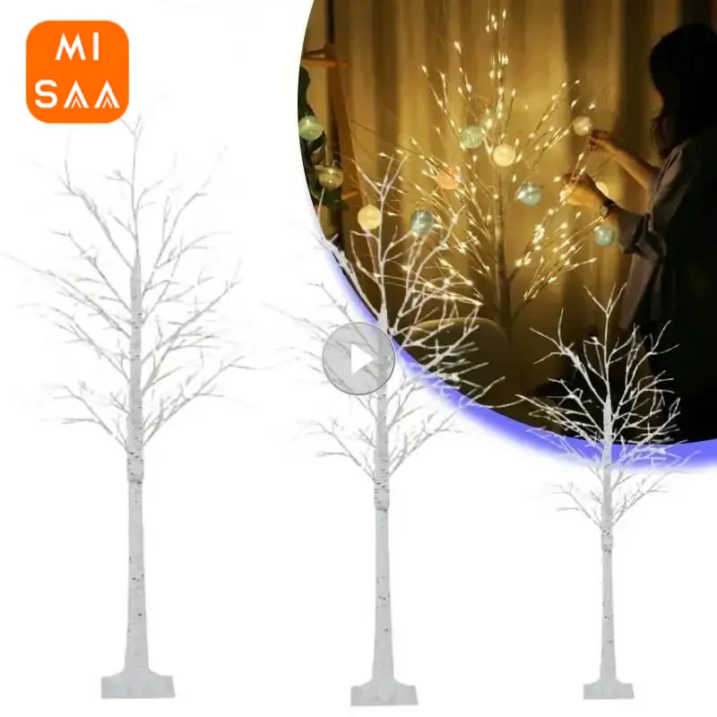 LED-Simulation-Birch-Tree-Decorative-Light-Garden-Landscape-Home-Indoor ...