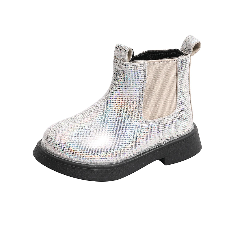 Autumn-Spring-Children-Short-Boots-Girls-Crystal-Chelsea-Boots-Little ...