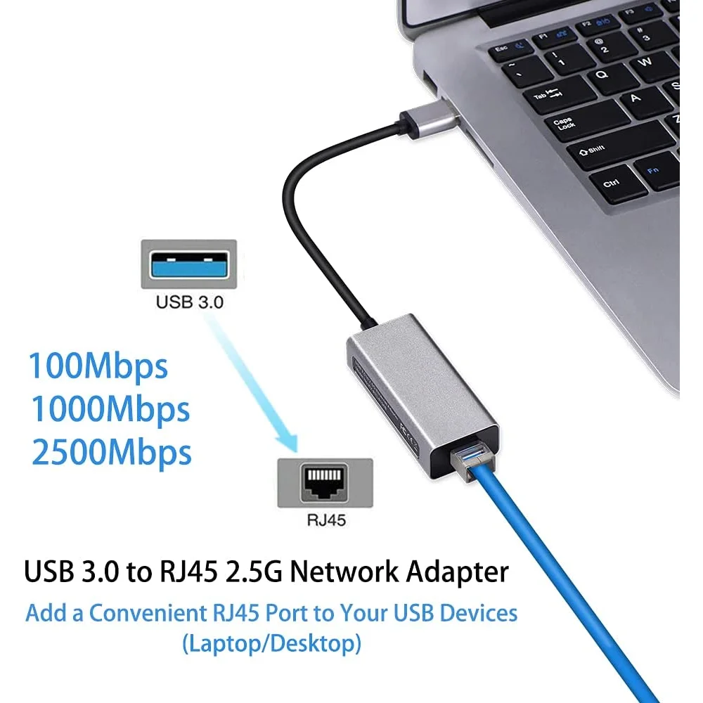 ADAPTATEUR AUDIO - VIDEO,2.5g Usb 3.0 USB 30 To 25G LAN Gigabit ...