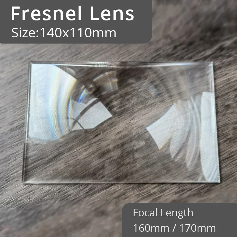 Rectangle Optical Pmma Plastic Fresnel Lens Focal Length Diy Projector ...