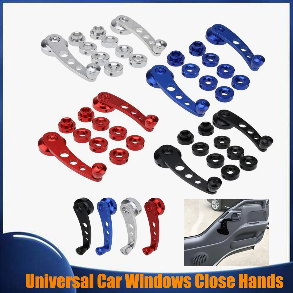 Vodool 2pcs Aluminum Alloy Universal Car Window Close Hand Crank Handle ...