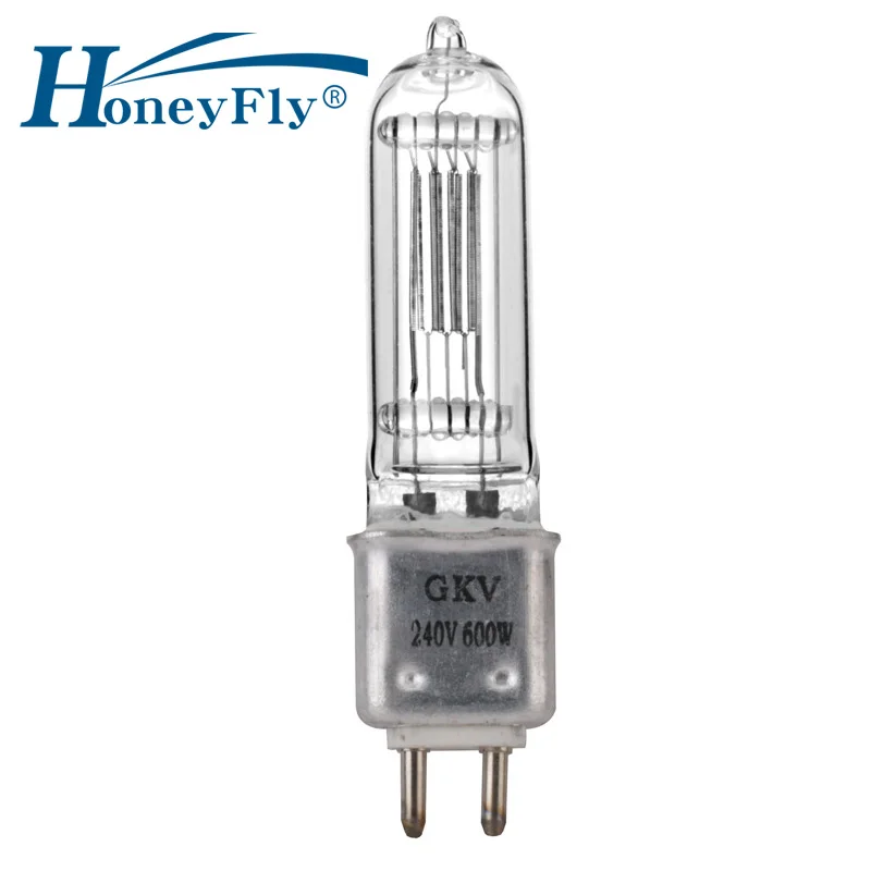 HoneyFly GKV 64716 Studio Halogen Lamp Bulb G9.5 230V 600W Stage Light ...