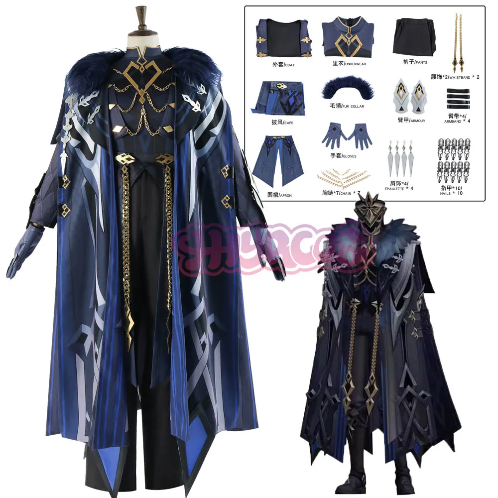 Genshin-Impact-Il-Capitano-El-Capit-n-Cosplay-Disfraz-Capa-Uniforme-M ...