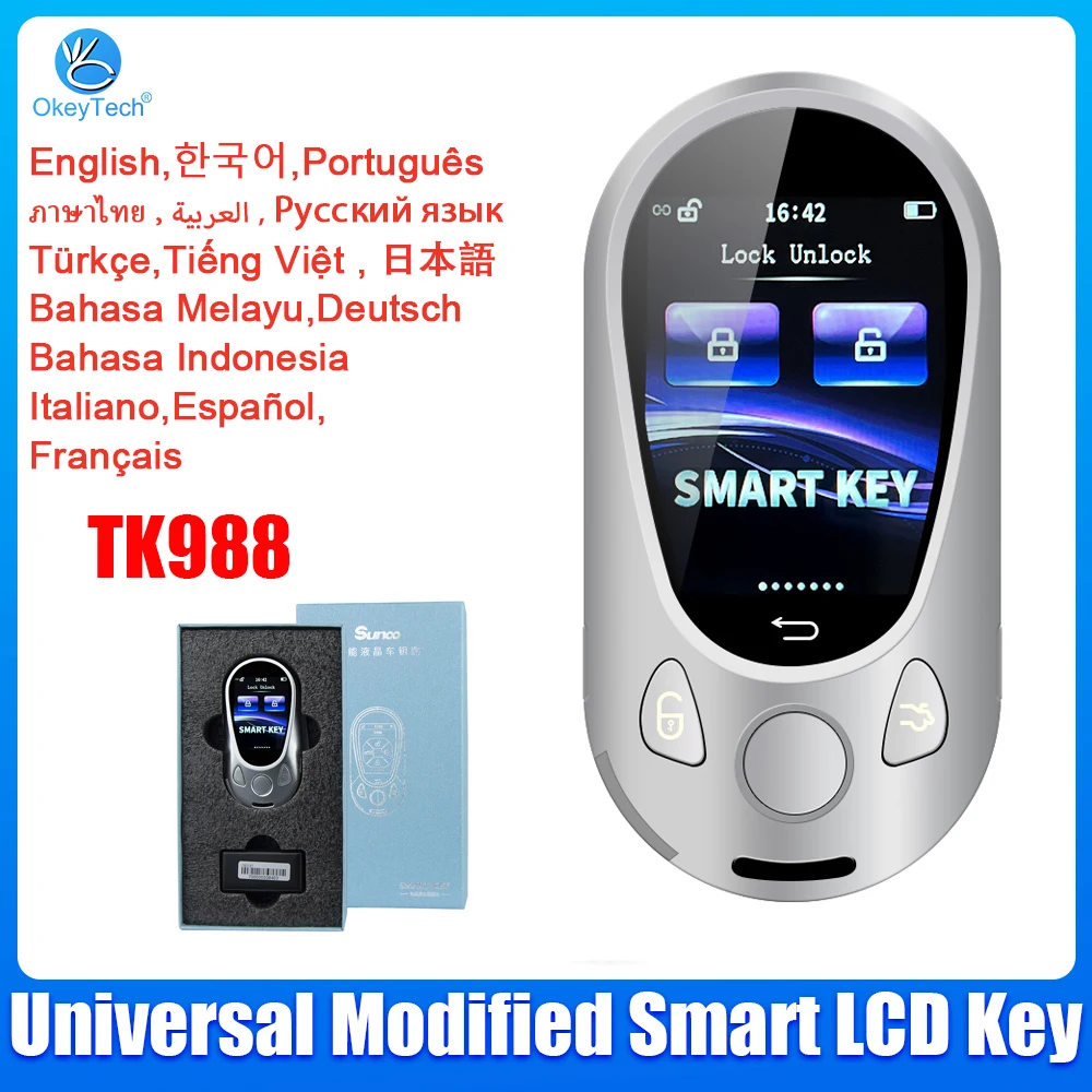 TK988 Universal Geändert Smart Schlüssel Lcd-bildschirm Für BMW Für Audi Für Ford Für KIA ...