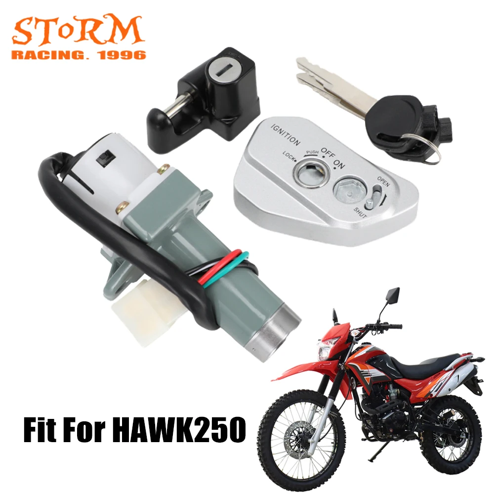 Motorcycle Ignition Switch lock Key Set For Hawk250 HAWK 250 Enduro ...