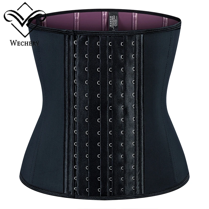 Latex Sweat Fat Burning Belt Slimming Strap Women Waist Cincher Belly ...