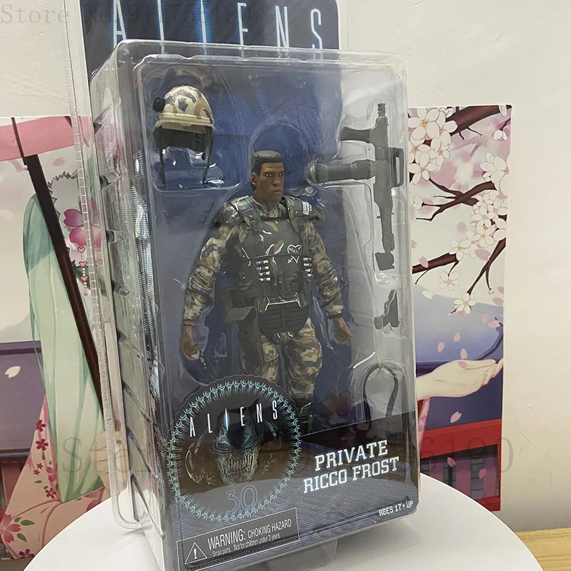 NECA-Aliens-vs-Predator-Alien-Private-Ricco-Frost-PVC-Action-Figure ...