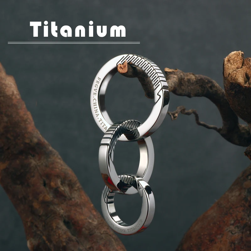 Titanium-Men-Women-Car-Key-Chain-Rotatable-Buckle-Luxury-Key-Chain ...