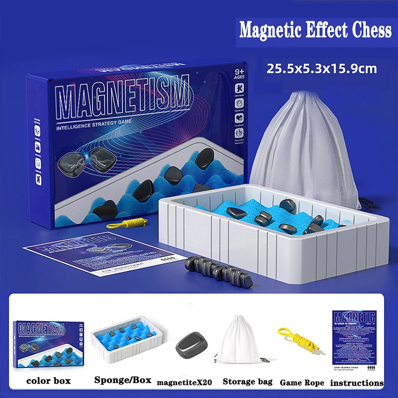 New-Magnetic-Chess-Game-Magnet-Stone-Board-Game-Set-Toy-For-Children ...