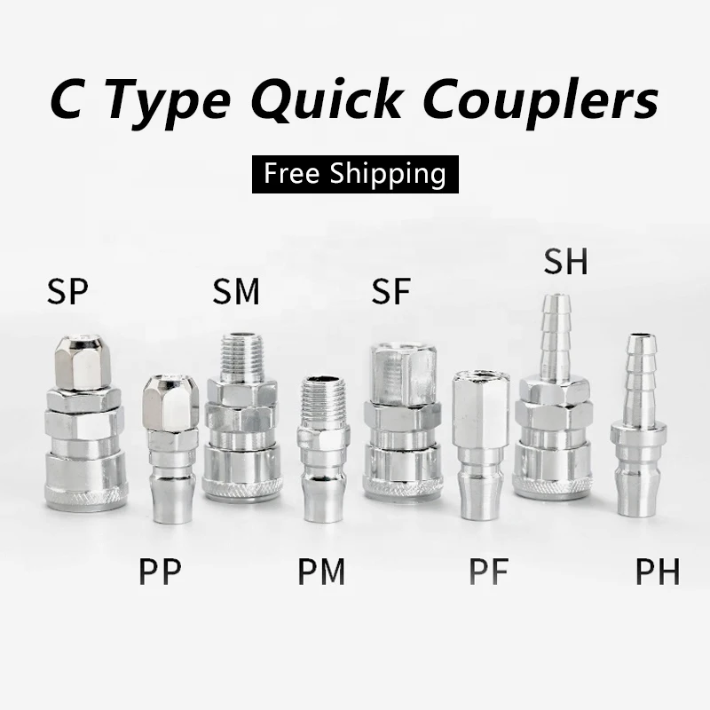 Pneumatic-Fitting-C-Type-Quick-Connector-High-Pressure-Coupling-10-20 ...
