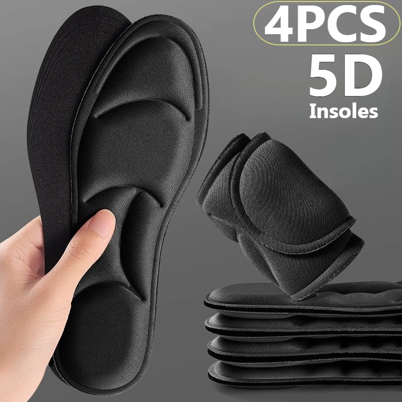4PCS Comfort Foam Insoles Thickening Breathable Cushion Support Pads ...
