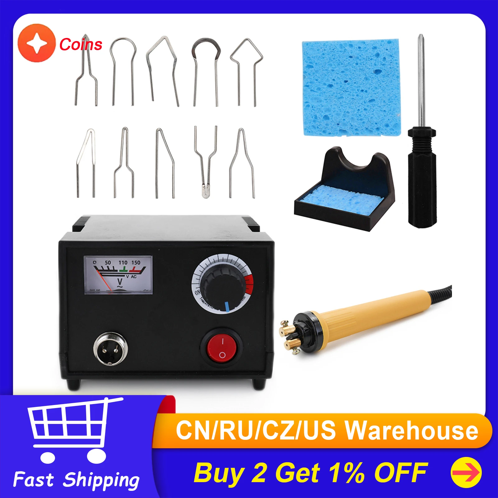 60W/100W Soldering Iron Kit Wood Burner Pyrography Pen Burning Machine ...