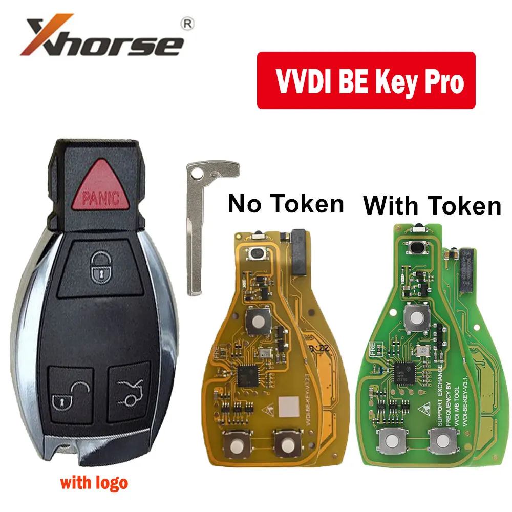 Xhorse VVDI Remote Car Key 3/4 Button BE Key Pro for Mercedes Benz V3.2 ...