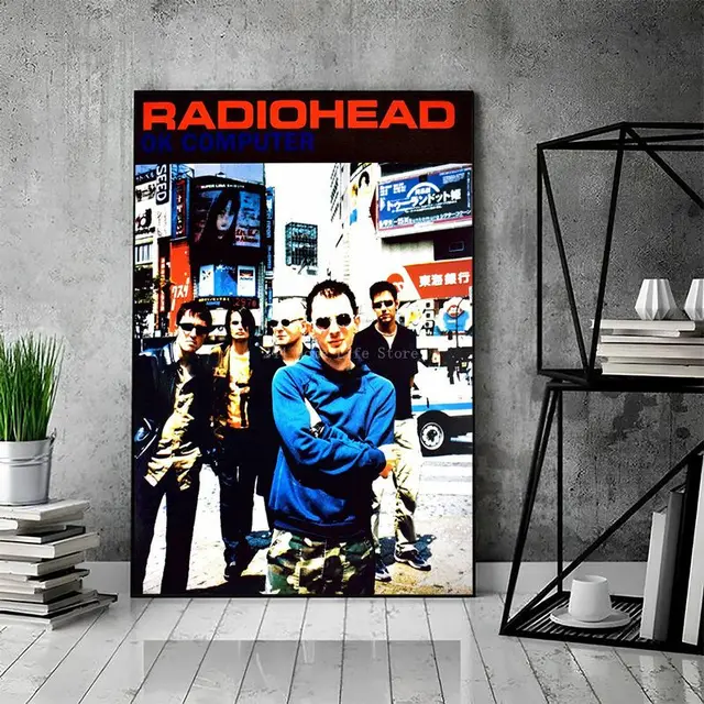 Rock Band Radiohead Music Art Classic Vintage Posters Vintage Room Bar ...