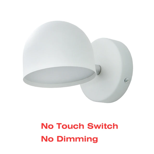 LED Indoor Wall lamp 350° Ratable Touch Dimming Switch EU/UL Plug Wall ...